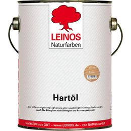 Leinos Holzöl 2,5 l Hartöl Bernstein für Tische Möbel Arbeitsplatten Teak Eiche Möbelöl für effektive Versiegelung und langanhaltenden Schutz im