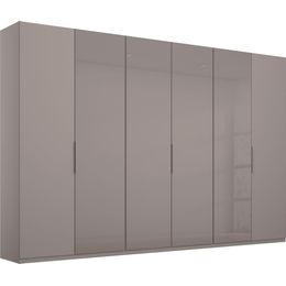 Drehtürenschrank Rauch "Fena" Schränke Gr. B/H/T: 300 cm x 223 cm x 61 cm, 6 St., braun (fango, glas fango) Drehtürenschränke