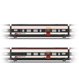 Märklin Personenwagen MÄRKLIN "Ergänzungswagen-Set 3 zum RABe 501 Giruno - 43463" Modelleisenbahn-Fahrzeuge rot (weiß, schwarz, rot) Kinder Loks Wägen