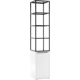 Highboard MCA furniture "Lille" Sideboards Gr. B/H/T: 40 cm x 197 cm x 40 cm, weiß (weiß matt) Highboards