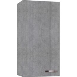 Hängeschrank Optifit "Cara" Schränke Gr. B/H/T: 45 cm x 89,6 cm x 34,9 cm, 1 St., grau (beton, beton) Hängeschränke