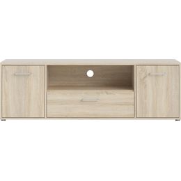 TV-Board Home Affaire "Match" Sideboards Gr. B/H/T: 155,6 cm x 50,9 cm x 39,1 cm, 1, braun (eichefarben) TV-Lowboards