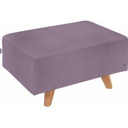 Hocker Tom Tailor HOME "NORDIC PURE" Gr. B/H/T: 85 cm x 42 cm x 61 cm, Samtstoff STC, lila (lilac stc 8) Fußhocker