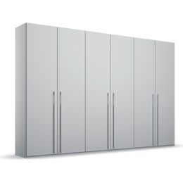 Drehtürenschrank Rauch "Skat Pure" Schränke Gr. B/H/T: 301 cm x 235 cm x 63 cm, 6 St., grau (seidengrau) Drehtürenschränke