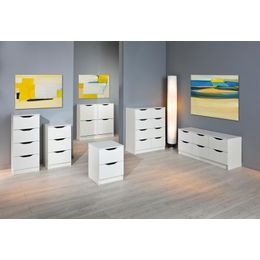 Kommode Home Affaire "Westphalen" Sideboards Gr. B/H/T: 40 cm x 71 cm x 40 cm, 3, weiß Kommode