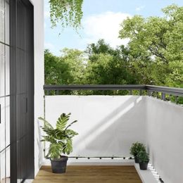 Bonnevie - Balkon-Sichtschutz Weiß 90x700 cm 100 % Polyester-Oxford vidaXL32099