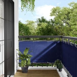 Balkon-Sichtschutz Blau 75x1000 cm 100 % Polyester-Oxford vidaXL59804