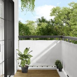 Bonnevie - Balkon-Sichtschutz Weiß 90x1000 cm 100 % Polyester-Oxford vidaXL61893