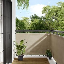 Bonnevie - Balkon-Sichtschutz Beige 90x1000 cm 100 % Polyester-Oxford vidaXL10318