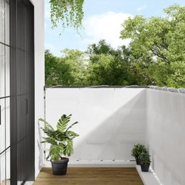 Bonnevie - Balkon-Sichtschutz Weiß 120x700 cm 100 % Polyester-Oxford vidaXL70531