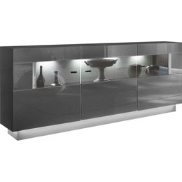 Sideboard Inosign "DENIRA" Sideboards Gr. B/H/T: 160 cm x 85 cm x 43 cm, Manuelle, grau (anthrazit) Sideboards