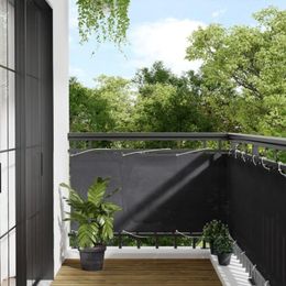 Balkon-Sichtschutz Anthrazit 75x800 cm 100 % Polyester-Oxford vidaXL53284