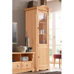 Vitrine Home Affaire "Anna" Schränke beige (natur) Vitrinen