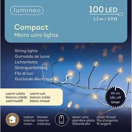 Batterie Micro-LED Lichterkette 120 cm 100 Lichter warmweiß - Lumineo