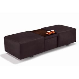 Hocker W.Schillig "taboo" Gr. B/H/T: 130 cm x 41 cm x 64 cm, Stoff S37, braun (espresso s37) Hocker mit Stauraum