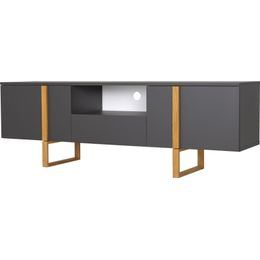 TV-Bank Tenzo "BIRKA" Sideboards Gr. B/H/T: 177 cm x 59 cm x 43 cm, 1, grau (anthrazit) TV-Sideboards