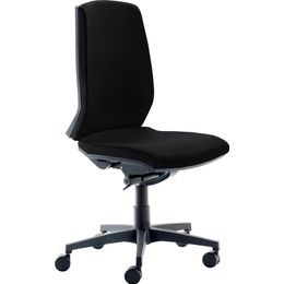 mayer Sitzmöbel Bürostuhl MAYER SITZMÖBEL Stühle Gr. B/H/T: 66,5 cm x 116 cm x 62 cm, Polyester, schwarz (schwarz, schwarz) Drehstühle
