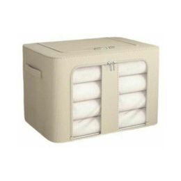 Andere Aufbewahrung 1 Stück Kleideraufbewahrungsbox, zusammenklappbare Aufbewahrungsbox mit Metallrahmen, Oxford-Kleiderbehälter-Set mit