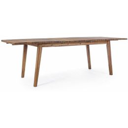 Bizzotto Ausziehbarer Tisch Varsavia aus Akazienholz für den Garten 180/240 x 90 cm