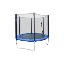 Trampolin Komplettset mit Netz Gartentrampolin Kindertrampolin Ø183cm Blau