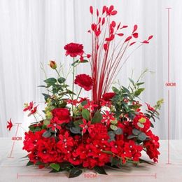 50/100 cm kundenspezifische Hochzeitsblumen-Wandanordnung liefert Seidenpfingstrose-künstliche Blumen-Reihen-Dekor-romantische DIY-Bogen-Kulisse