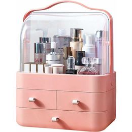 LONGZIMING Make-up-Organizer Make-up-Organizer Tragbare Acryl-Kosmetik-Aufbewahrungsbox, transparente Schubladen Schmuckschatulle Kosmetikhalter für Kommode und