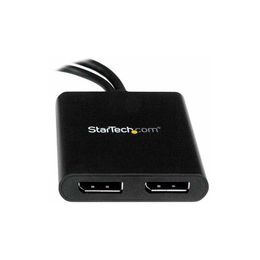 StarTech.com 2-Port Multi-Monitor-Adapter - Mini DisplayPort auf 2x DisplayPort MST Hub - Dual 4K 30Hz - Video Splitter für den erweiterten