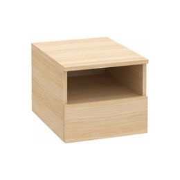 Villeroy & Boch Legato Anbauschrank B726, 400x340x500mm, Modellversion links, für Aufsatzwaschtisch, Auszug, Farbe: Stone Oak - B72600RK - Villeroy&boch