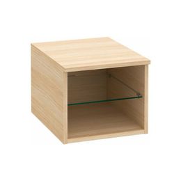 Villeroy & Boch Villeroy&boch - Legato Anbauschrank B724, 400x340x500mm, Modellversion links, für Aufsatzwaschtisch, Glasfachboden, Farbe: Kansas Oak - B72400RH