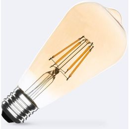 LEDKIA LED-Glühbirne Filament E27 6W 720 lm Dimmbar ST64 Gold Neutrales Weiß 4500K 360º