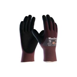 Handschuhe MaxiDry® 56-425 Gr.8 violett/schwarz EN 388 PSA II ATG