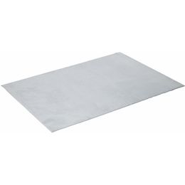 Flauschiger Teppich Kurzflor Anti-Rutsch Unterseite für Wohnzimmer Schlafzimmer modern Polyester Grau 160 x 230 cm - Hellgrau - HOMCOM