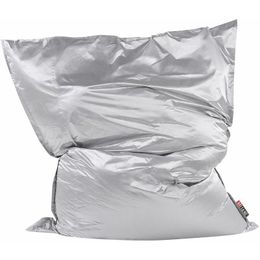Beliani Sitzsack Silber 180 x 230 cm Indoor Outdoor Stark wasserabweisender Langfristige Volumenstabilität Groß - Silber