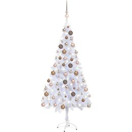 Künstlicher Weihnachtsbaum Beleuchtung Kugeln 180cm 620 Zweige vidaXL51065