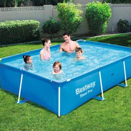 LONGZIMING Bestway Steel Pro Swimming Pool mit Stahlrahmen 259x170x61 cm 56403
