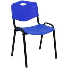 Pack 4 Stühle Robledo PVC blau