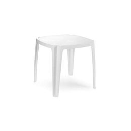 CAESAROO - Polypropylen-Monobloc-Tisch 75x75 cm Weiß weiß