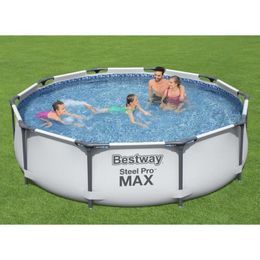 LONGZIMING Bestway Steel Pro MAX Swimmingpool-Set 305x76 cm