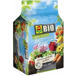 Compo - bio Universal-Erde 50 % weniger Gewicht torffrei - 30 Liter
