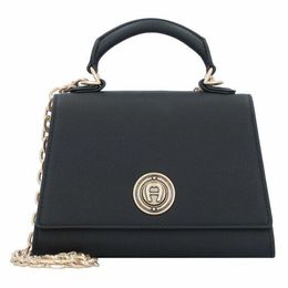 Aigner Leeloo Handtasche Leder 22 cm black coloured