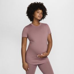 Nike (M) One Dri-FIT-Kurzarmshirt mit schmaler Passform für Damen (Schwangere und Mütter) - Lila