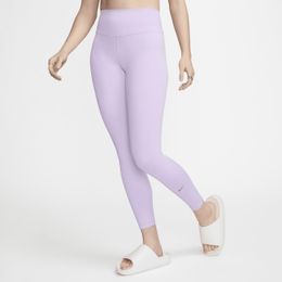 Nike One Leggings in voller Länge mit hohem Bund für Damen - Lila