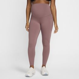 Nike (M) One 7/8-Leggings mit hohem Bund und Taschen für Damen (Schwangere und Mütter) - Lila