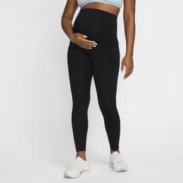 Nike (M) One 7/8-Leggings mit hohem Bund und Taschen für Damen (Schwangere und Mütter) - Schwarz