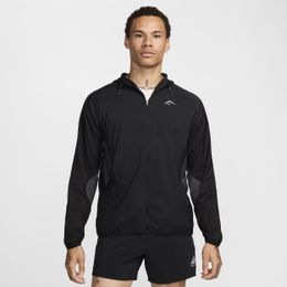 Nike Trail Aireez Herren-Laufjacke - Schwarz