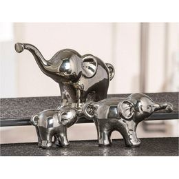 Gilde Tierfigur Elefanten-Trio "Eddi" (1 St), silberfarben