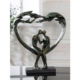 Casablanca by Gilde Dekofigur Skulptur "Kiss under Tree" (1 St), braun