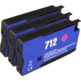 3 Ampertec Tinten ersetzt HP 3ED77A 712 cyan