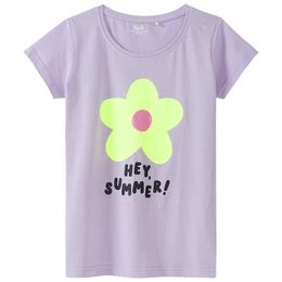 Yigga Mädchen T-Shirt mit Neon-Print