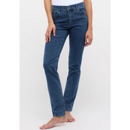 Slim-fit-Jeans Angels "CICI" Gr. 42, Länge 30, blau (blue) Damen Jeans Röhrenjeans